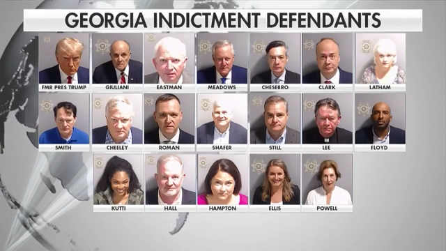 Trump and 18 others charged in the Georgia election case are scheduled ...