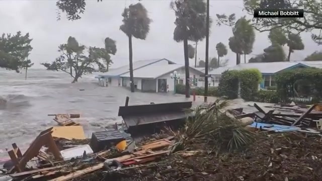 Idalia weakens to a tropical storm after slamming Florida with 125 mph winds, flooding streets ...