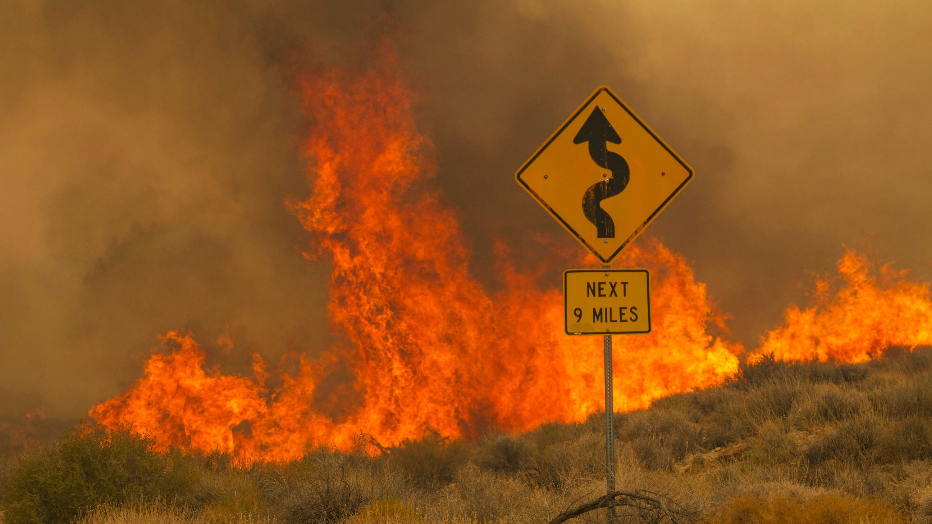 Massive fire burning in California and Nevada is spawning dangerous ...