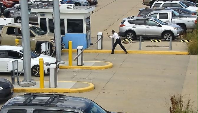 United Airlines Pilot Charged In Bizarre Ax Attack Caught On Video In