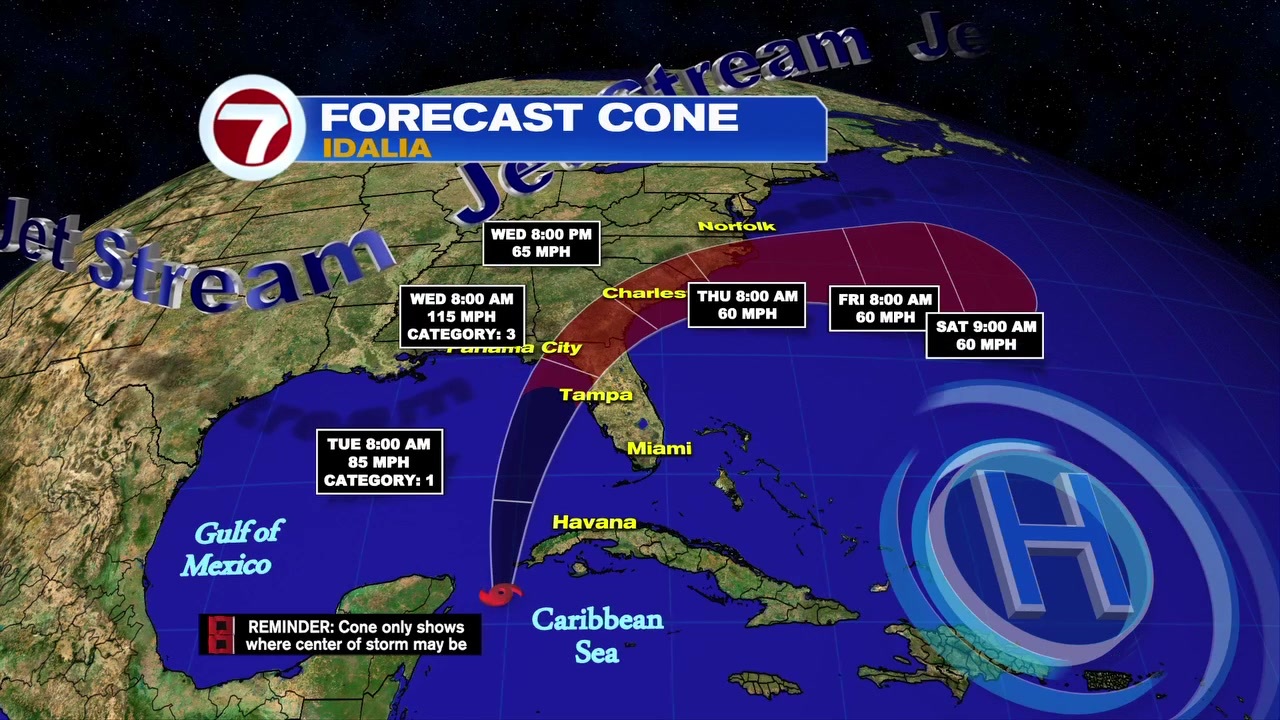 Tropical Storm Idalia is expected to become a hurricane and move toward ...