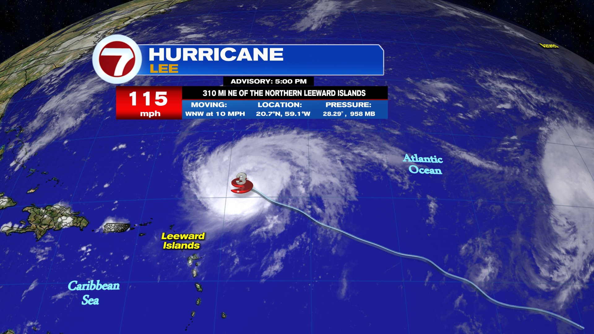Heavy swells pound northeast Caribbean as Hurricane Lee charges through ...