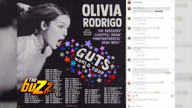 Olivia Rodrigo announces 2024 arena world tour with The Breeders ...