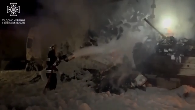 Russian drone strikes on Odesa region hit port area and cut ferry ...