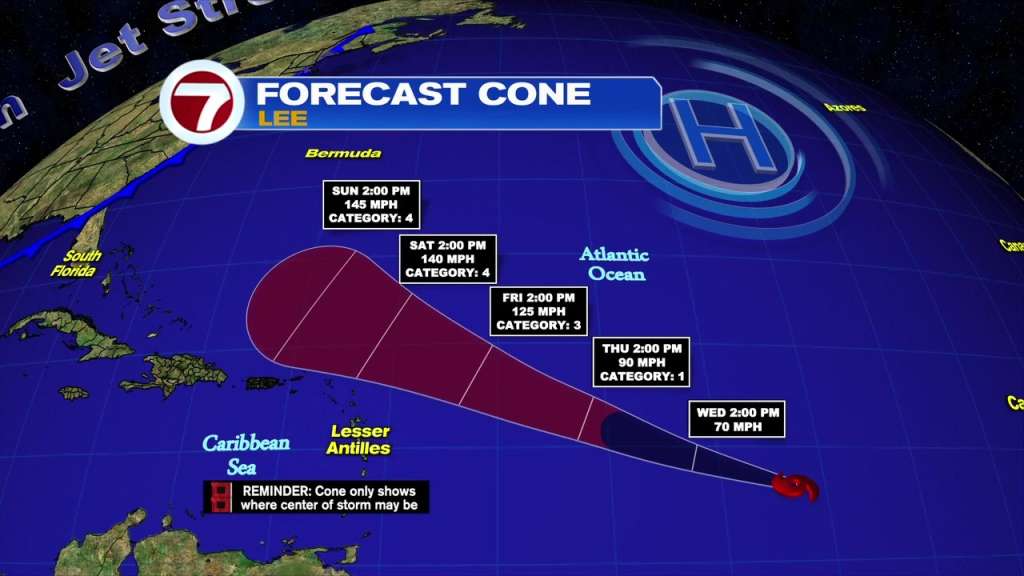 Tropical Storm Lee forms in Atlantic, forecast to become major ...
