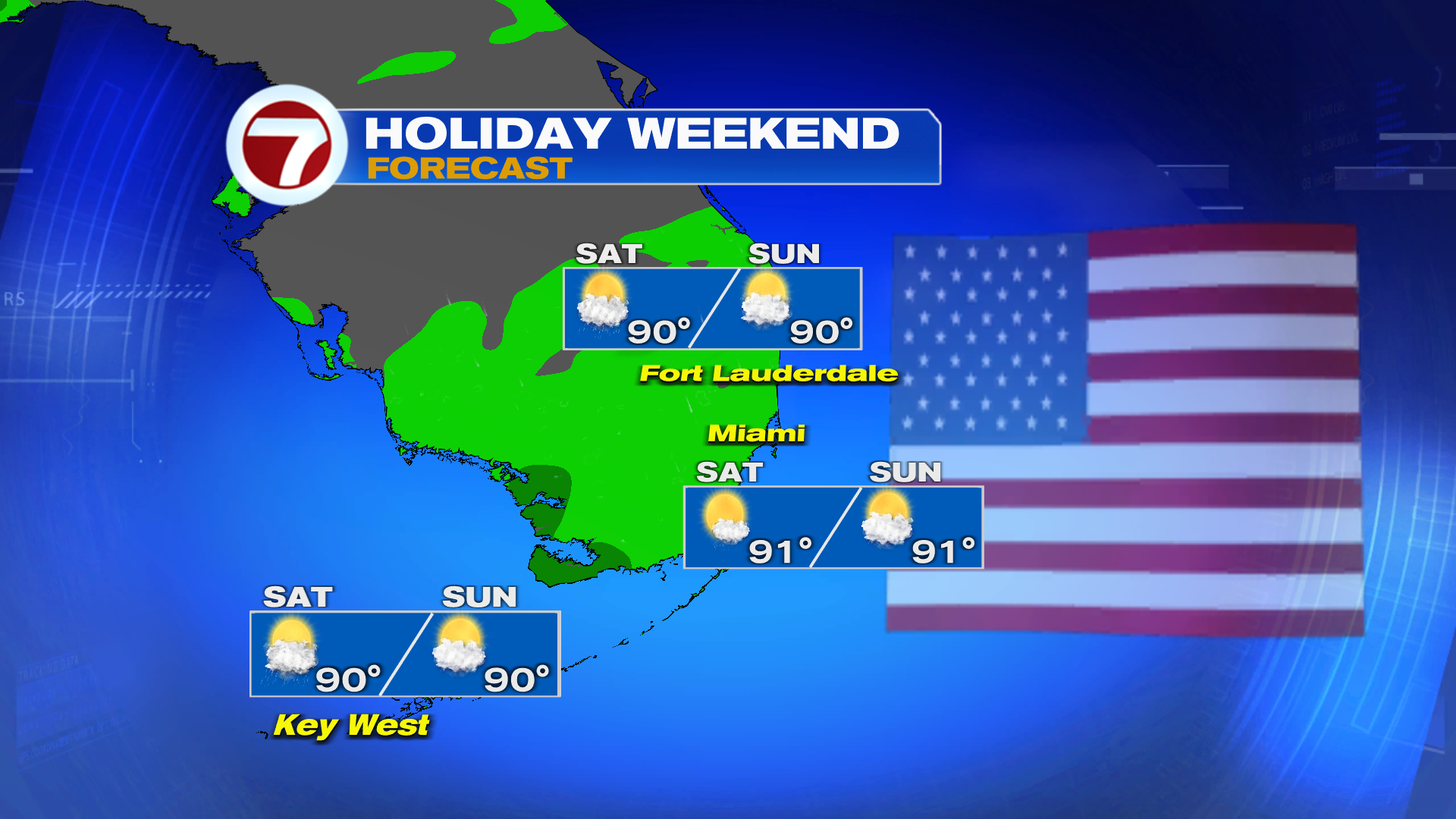 Labor Day Holiday Weekend Forecast - WSVN 7News | Miami News, Weather ...