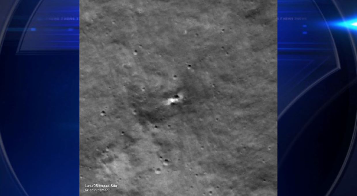 NASA spacecraft around moon spots likely crash site of Russia’s lost ...