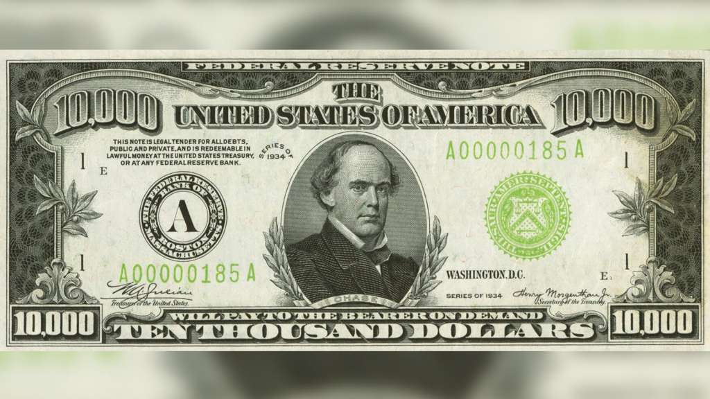$10,000 bill from Great Depression era sells for $480,000 at auction ...