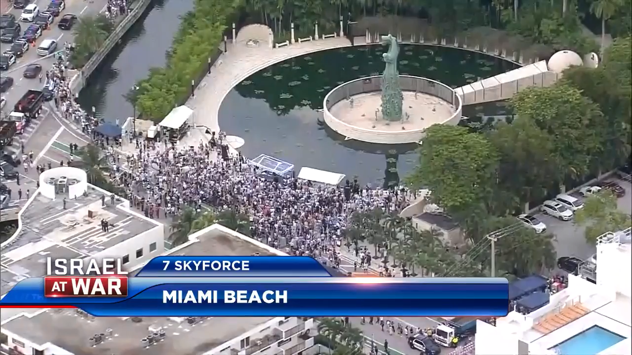 Israel Solidarity Rally held at Holocaust Museum in Miami Beach - WSVN ...