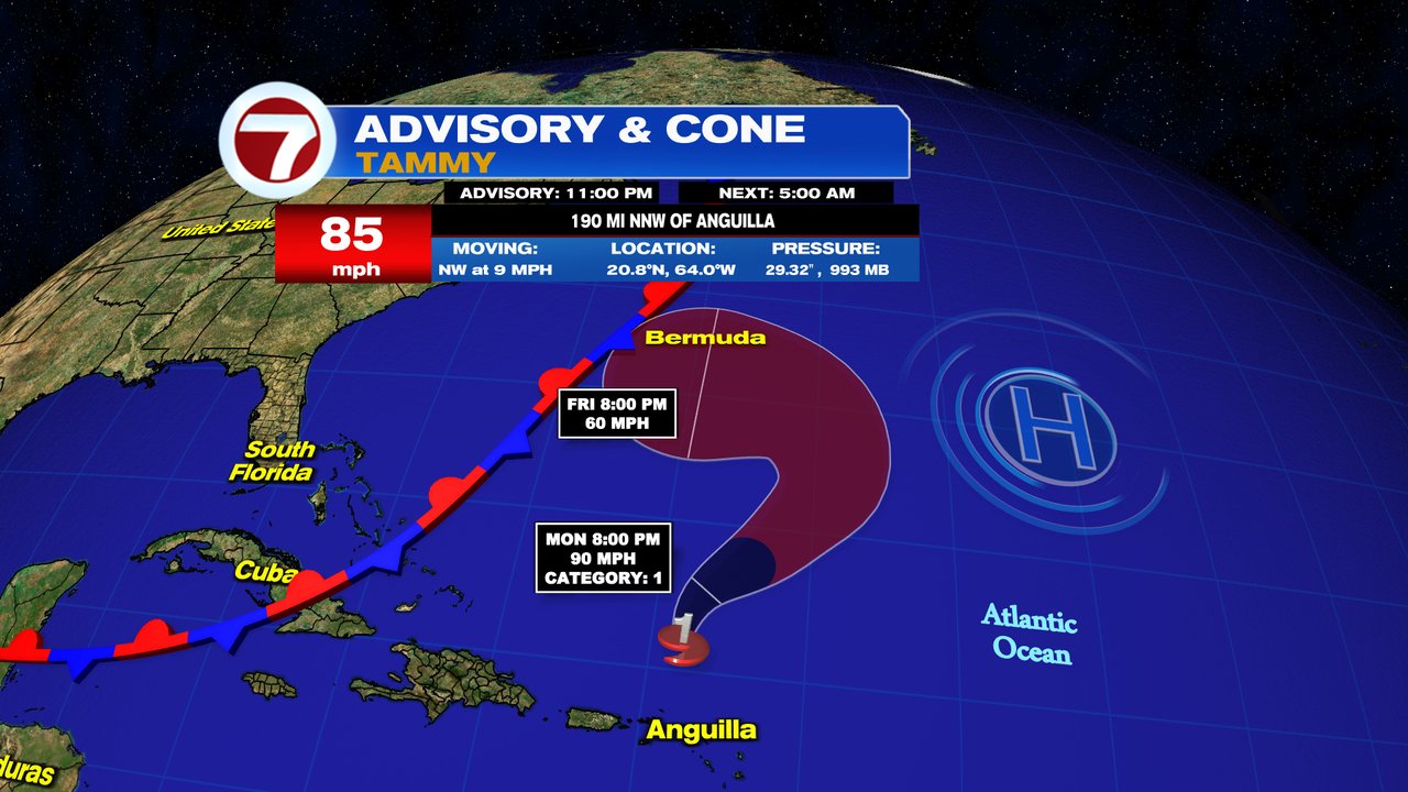 Norma downgraded to a tropical storm in Mexico as Hurricane Tammy ...