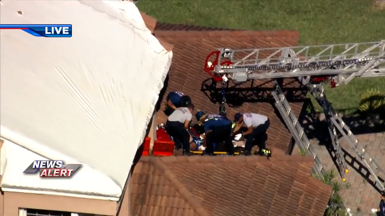 MDFR execute technical rescue after person falls from roof in NW Miami ...