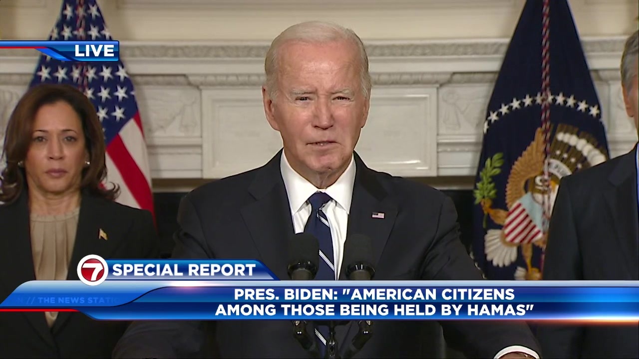 Biden confirms Americans among hostages captured in Israel, condemns ...