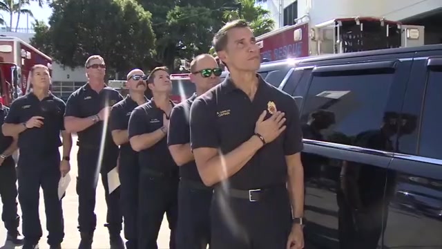 Hugs and tears as 8 Miami Beach firefighters come home after ...