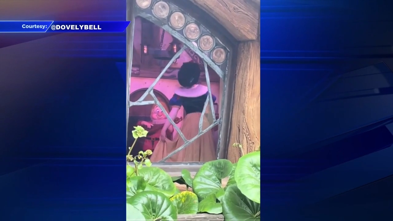 Snow White’s dance on mine train ride takes unexpected turn in Magic ...