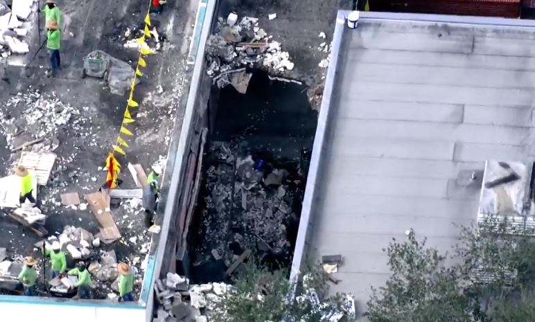 Partial structural collapse at Atlantic Technical College in Coconut ...