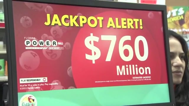 Numbers Drawn For Estimated 760 Million Powerball Jackpot In This Year