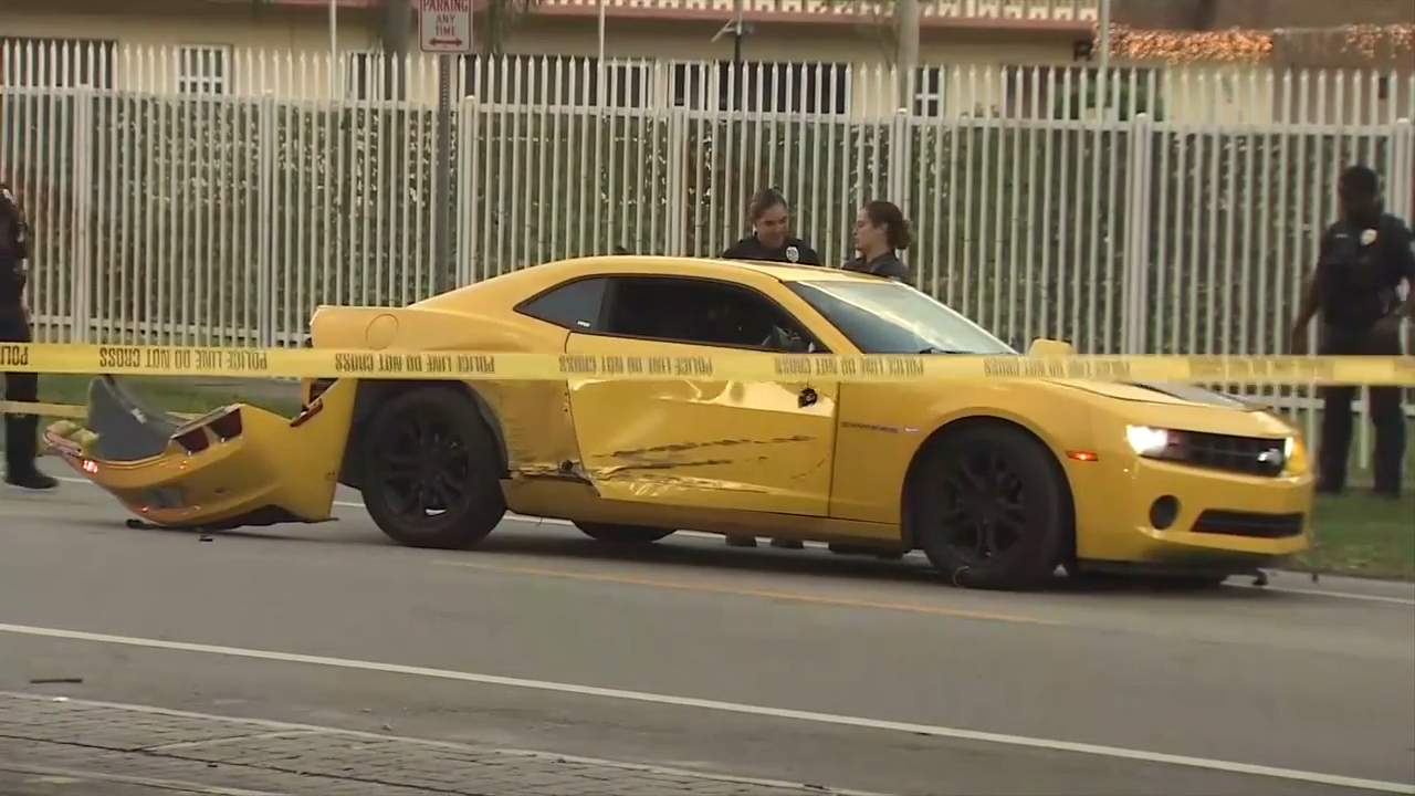 Two in custody following brief car chase in Hollywood - WSVN 7News ...