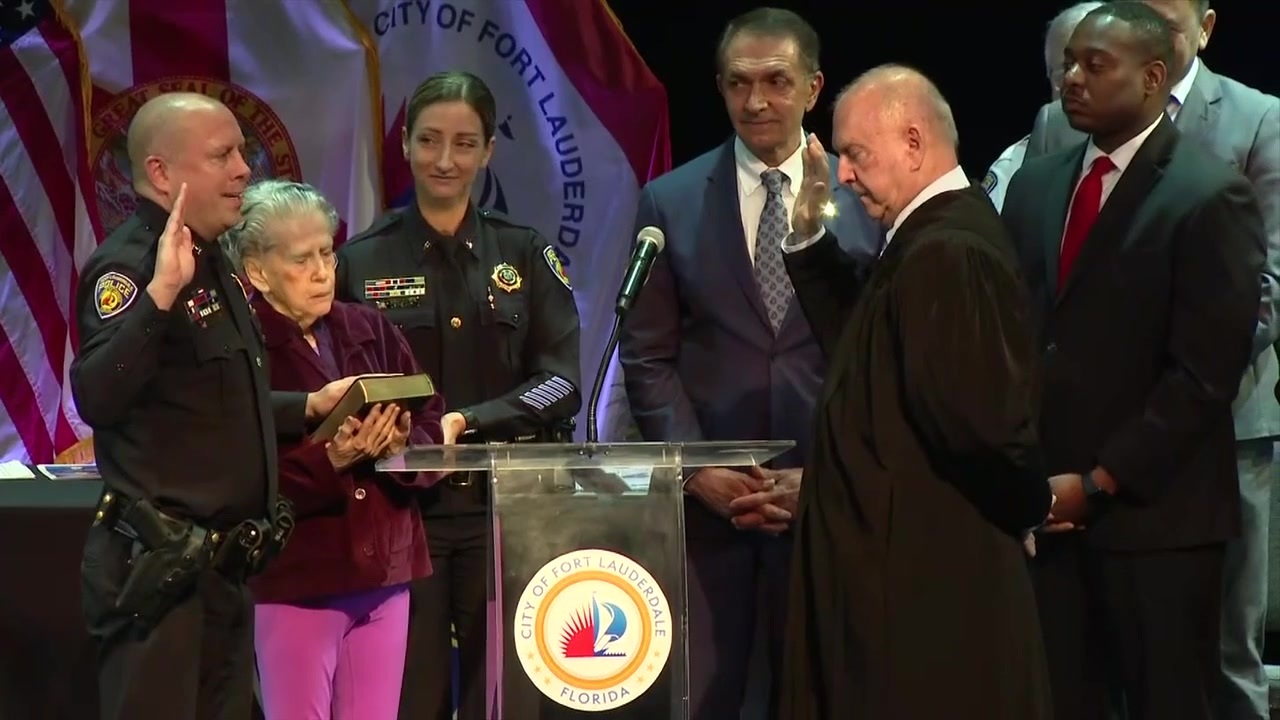 William Schultz sworn in as Fort Lauderdale’s new police chief - WSVN ...