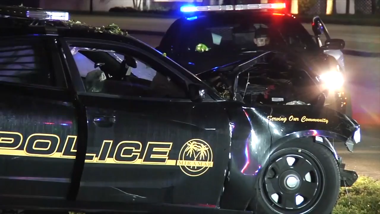 Man Arrested After Stealing Crashing Police Cruiser In Miramar Wsvn