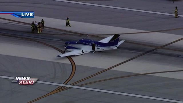 Small plane lands with no landing gear at FLL; no injuries reported ...