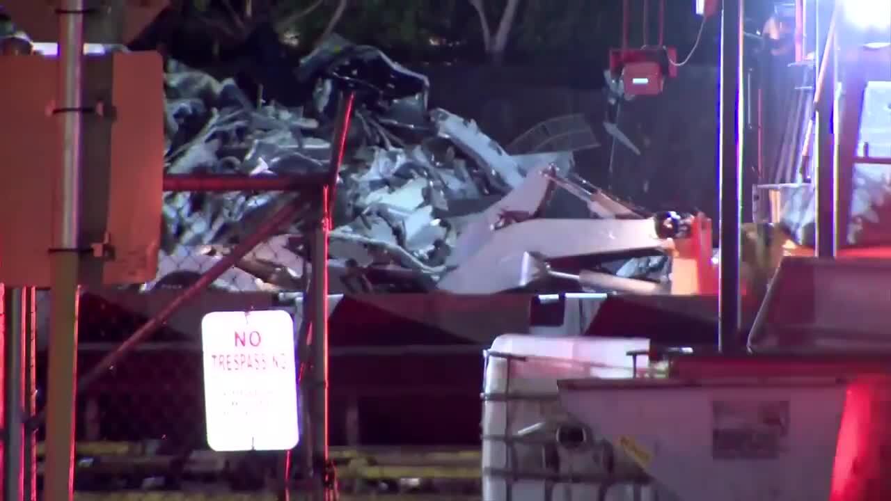 BSFR extinguish fire at Deerfield Beach recycling plant - WSVN 7News ...