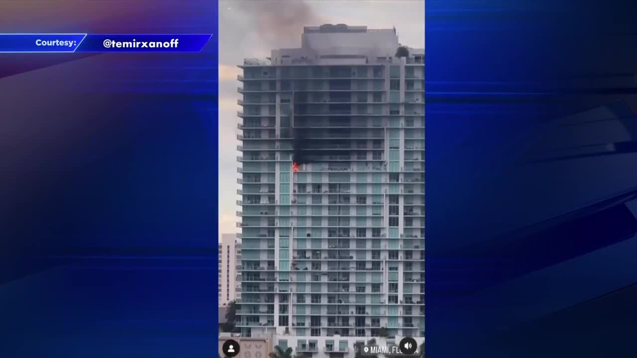 MDFR evacuate tenants following fire at Sunny Isles Beach condominium ...