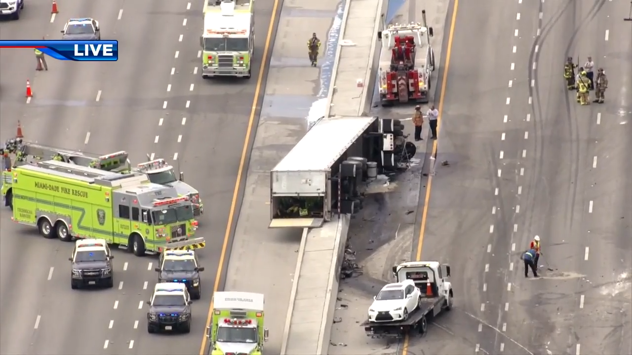 Lanes Reopen After Rollover Crash On Florida Turnpike Near I 75 Exit