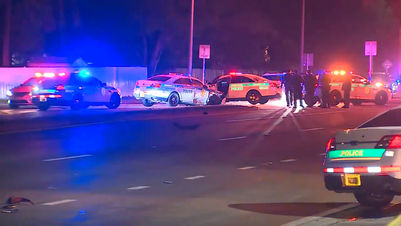Driver Hospitalized Officer Sustains Minor Injuries Following Crash In