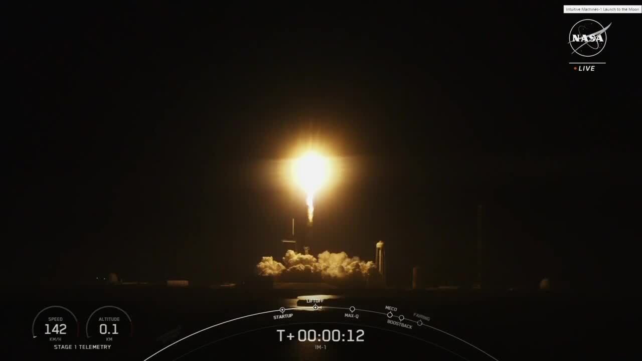 US company’s lunar lander rockets toward the moon for a touchdown ...