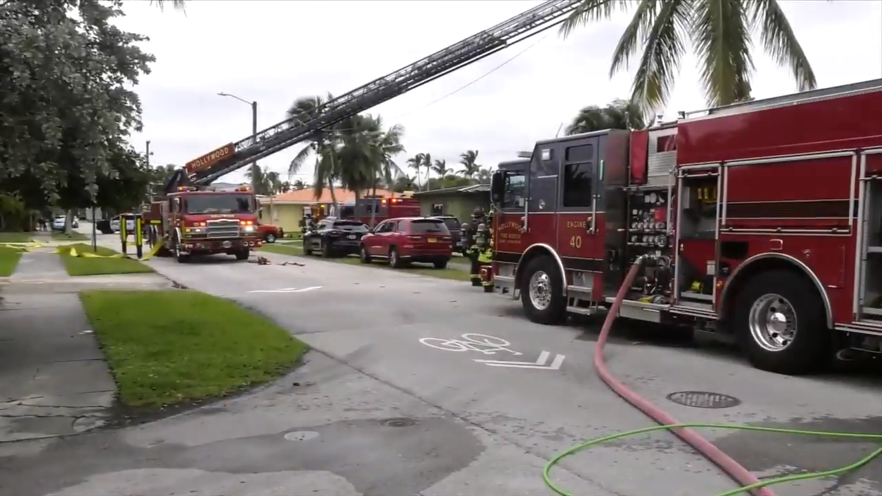 Crews put out house fire in Hollywood; no injuries reported - WSVN ...