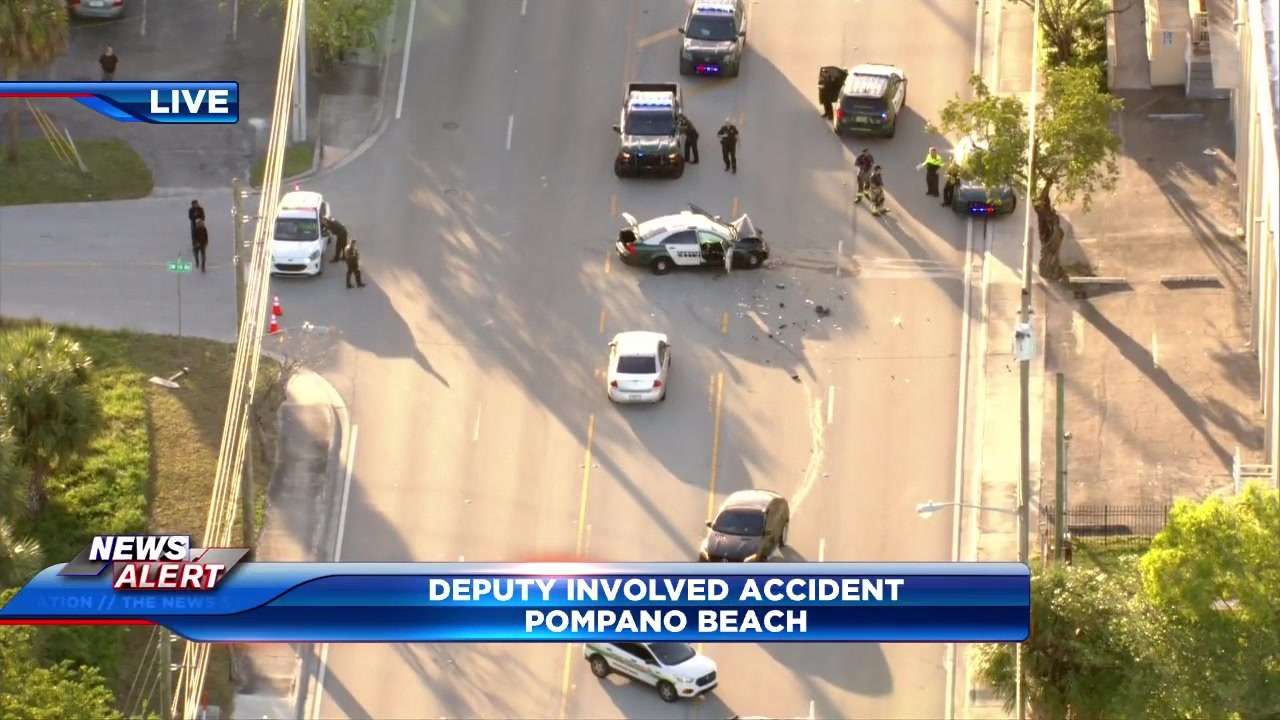 BSO deputy involved in crash in Pompano Beach - WSVN 7News | Miami News ...
