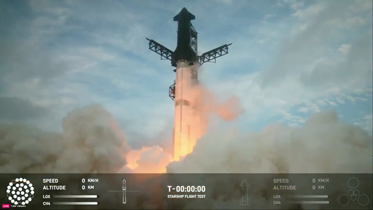 SpaceX’s mega rocket blasts off on a third test flight from Texas ...