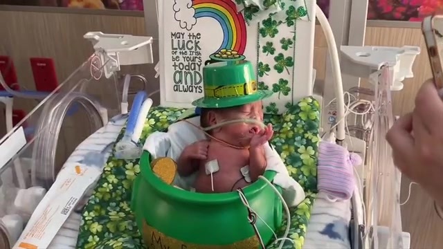 Newborns at Broward Health Medical Center show off luck-o’-the-Irish ...