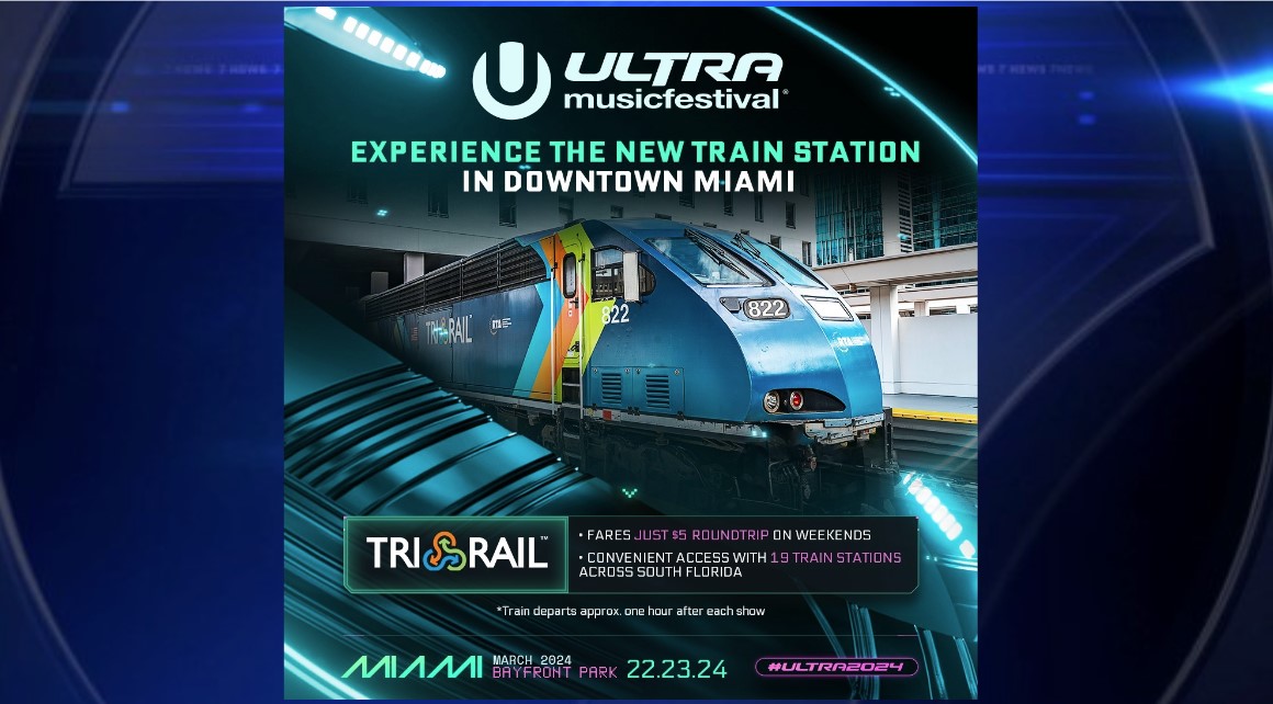 Tri-Rail to offer special service for Ultra Music Festival - WSVN 7News ...