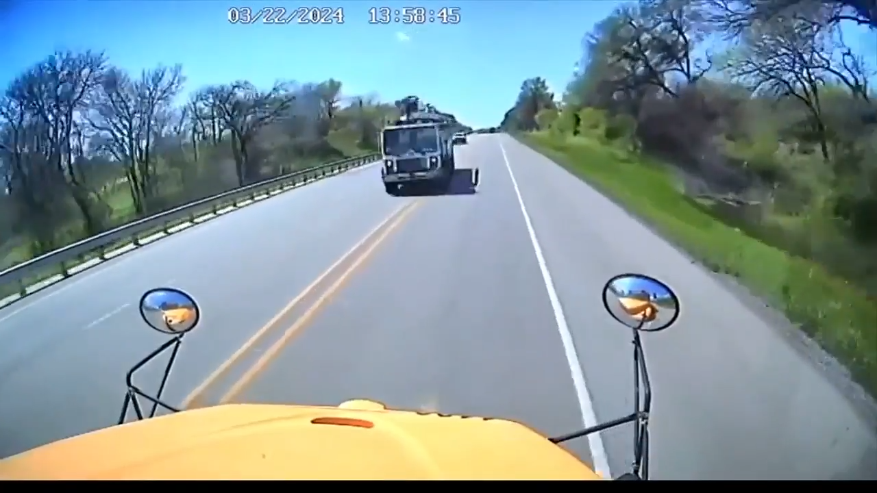 A concrete truck struck a school bus in Texas, killing 1 child and 1 ...