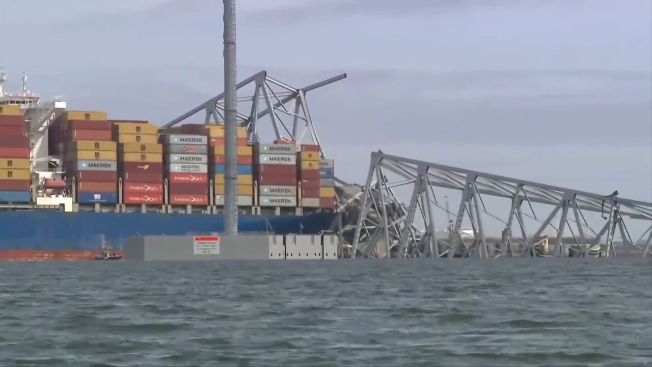 Cargo ship had engine maintenance in port before it collided with ...