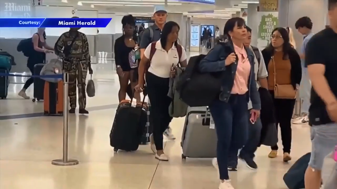 First charter flight with US citizens fleeing Haiti lands in Miami - WSVN 7News | Miami News ...
