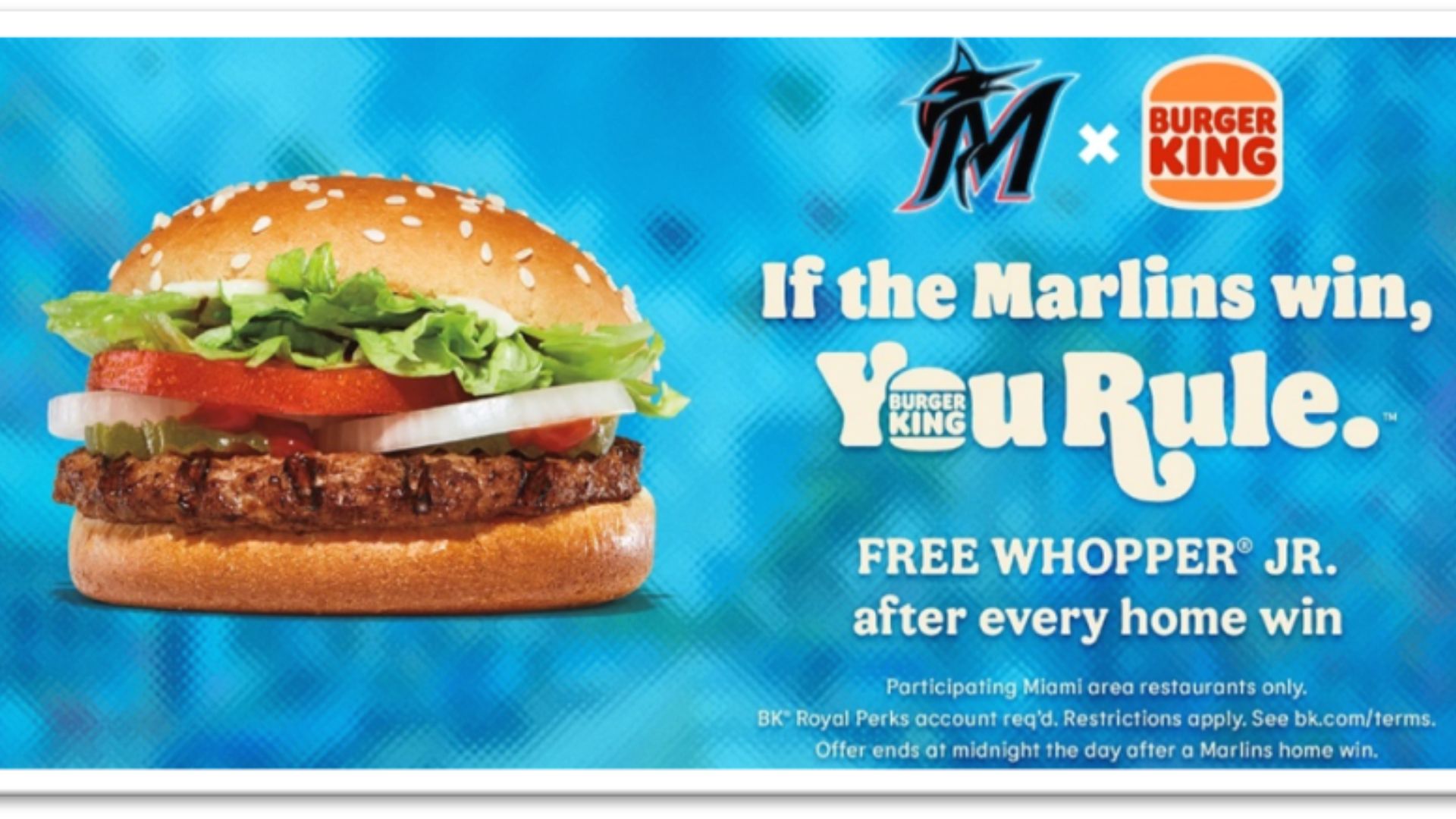Miami Marlins and Burger King team up to offer free Whopper Jr. for ...