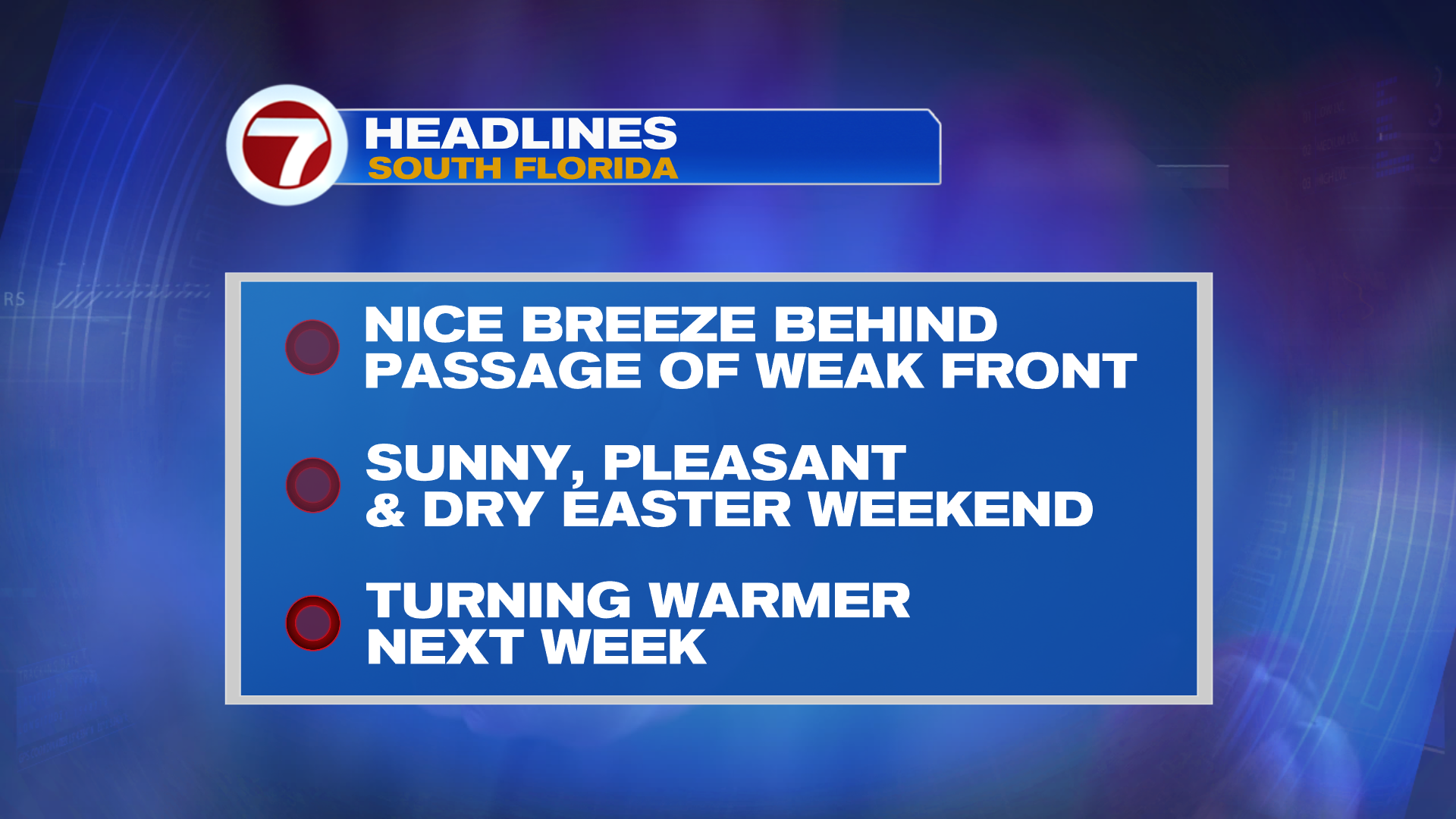 Beautiful Days Ahead - WSVN 7News | Miami News, Weather, Sports | Fort Lauderdale