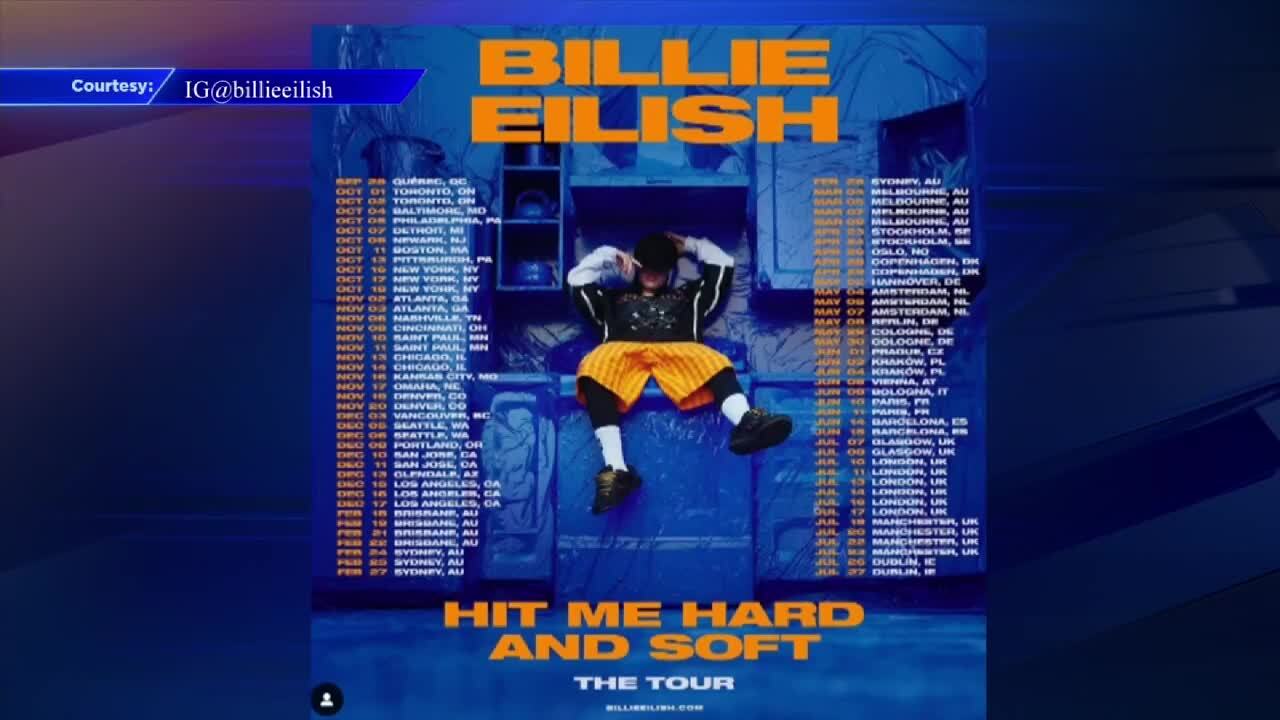 Billie Eilish announces ‘Hit Me Hard and Soft’ arena world tour - WSVN ...