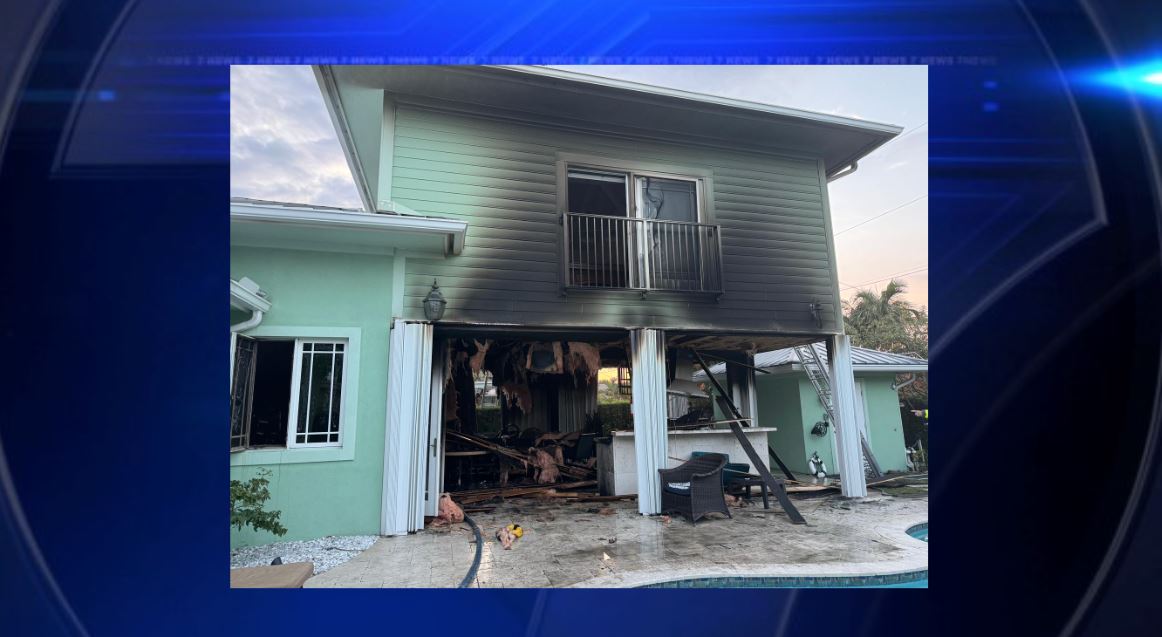 Crews work to extinguish flames in Dania Beach home; no injuries ...
