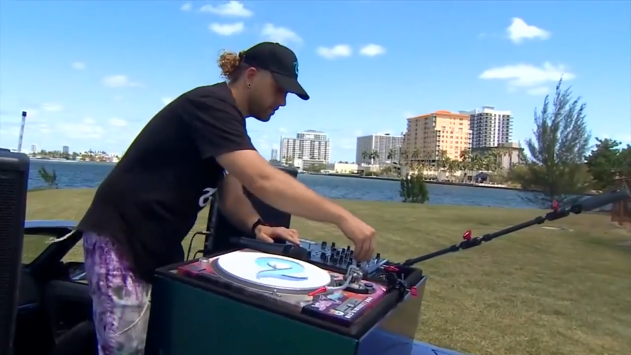 Check out this unique DJ car which brings the party to you in Miami ...