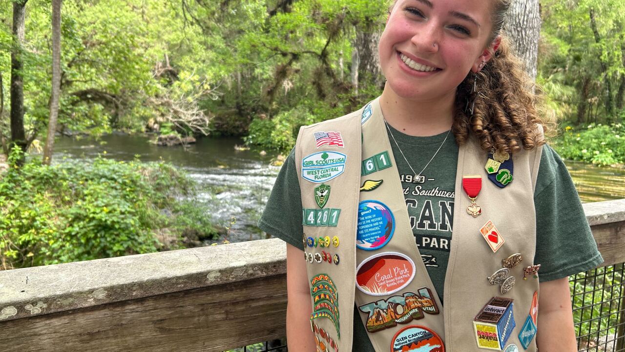 Florida Girl Scout uses years of training to save a life during rafting ...
