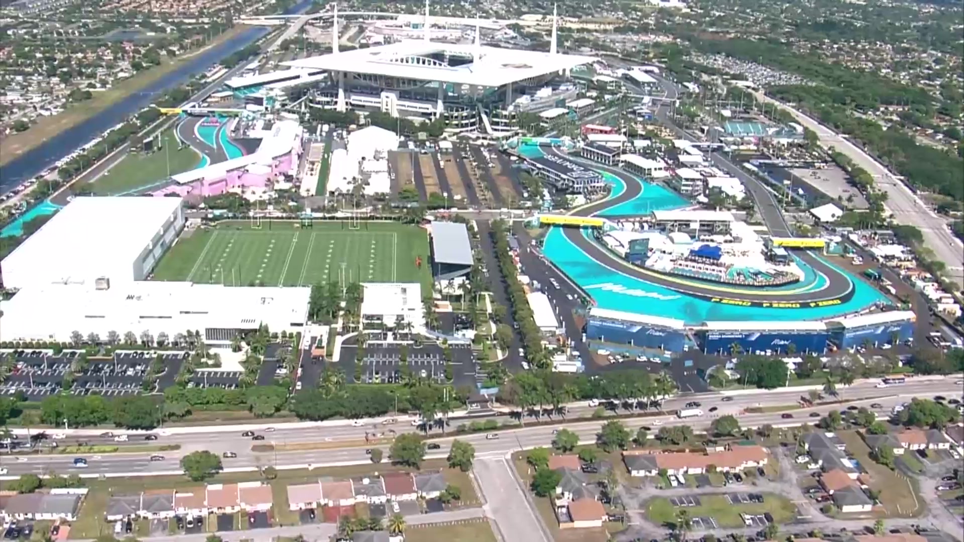 240502 HardRock Stadium F1 Miami Grand Prix aerial – WSVN 7News | Miami ...