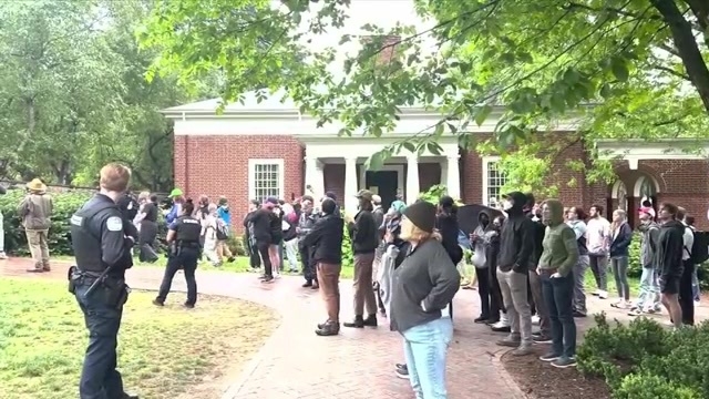 25 arrested at University of Virginia after police clash with pro ...