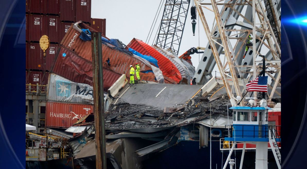 Demolition to remove part of Baltimore’s Key Bridge to free trapped ...