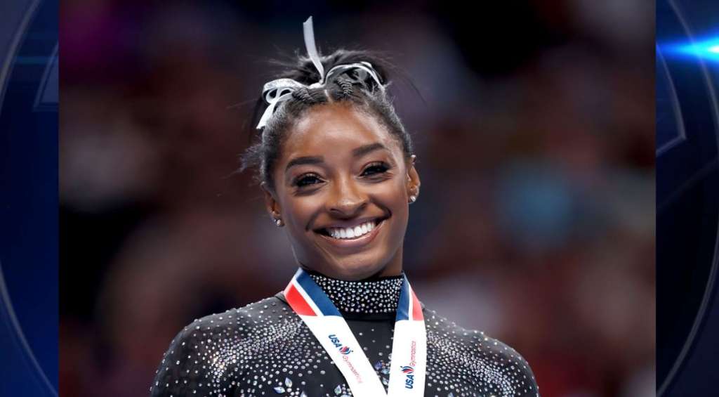 Simone Biles wins Core Hydration Classic on road to Paris 2024 Olympics ...