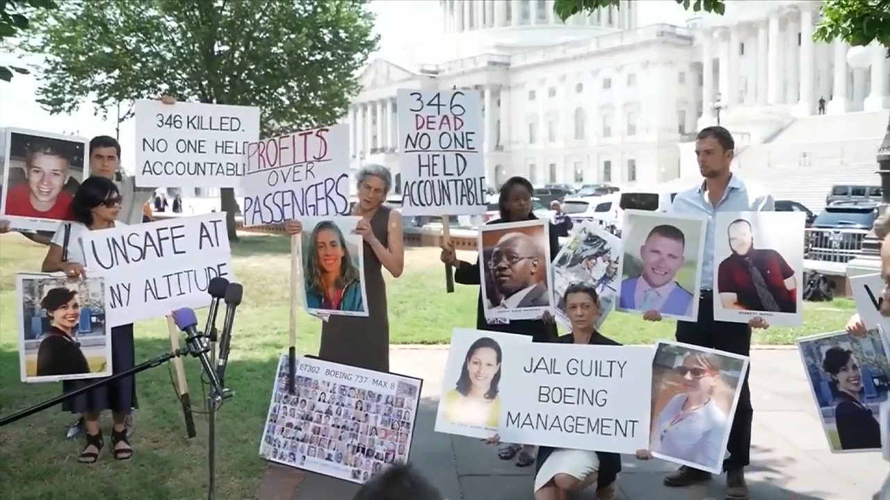 Relatives Of People Killed In 2 Boeing Max Crashes Ask The Us To Fine The Company 248 Billion 
