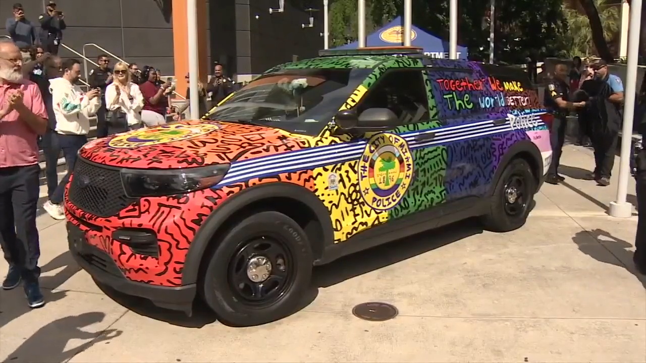 Miami Police unveils LGBTQ+ vehicle designed by local artist - WSVN ...