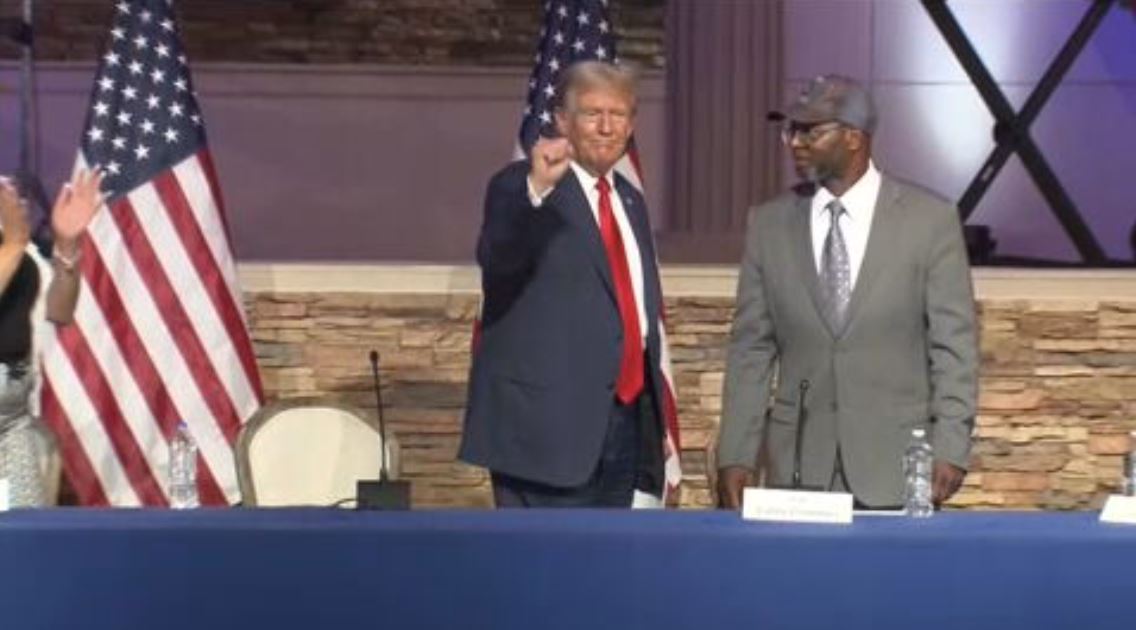 Trump blasts immigrants for taking jobs as he courts voters at a Black ...